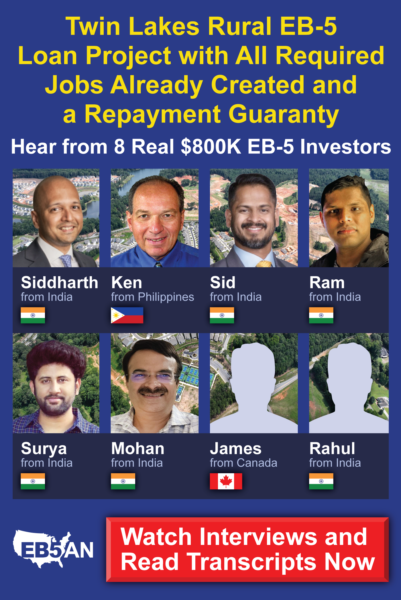 Automated EB-5 TEA Map with Free TEA Qualification Letter